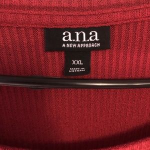 a.n.a | Tops | Ana Womens Round Neck Long Sleeve Blouse | Poshmark